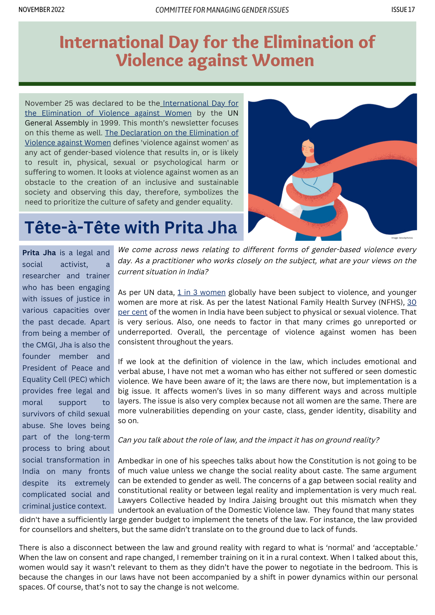 Committee for Managing Gender Issues | IIMA